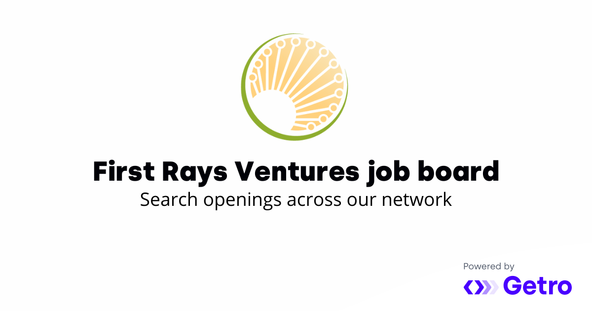 Jobs | First Rays Venture Partners Job Board