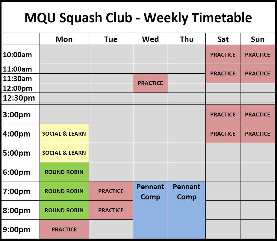 Macquarie University Squash Club - Squash NSW