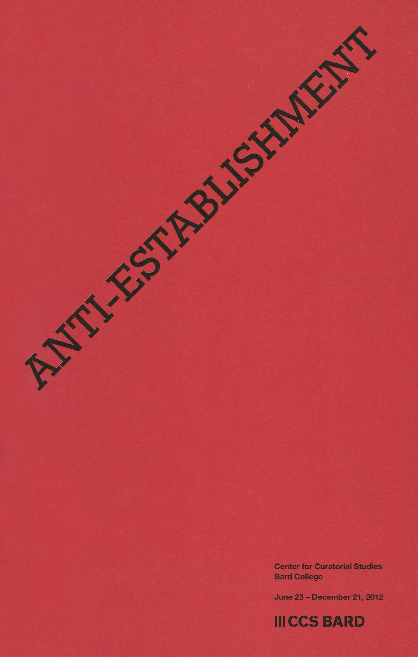 Anti-Establishment - CCS Bard