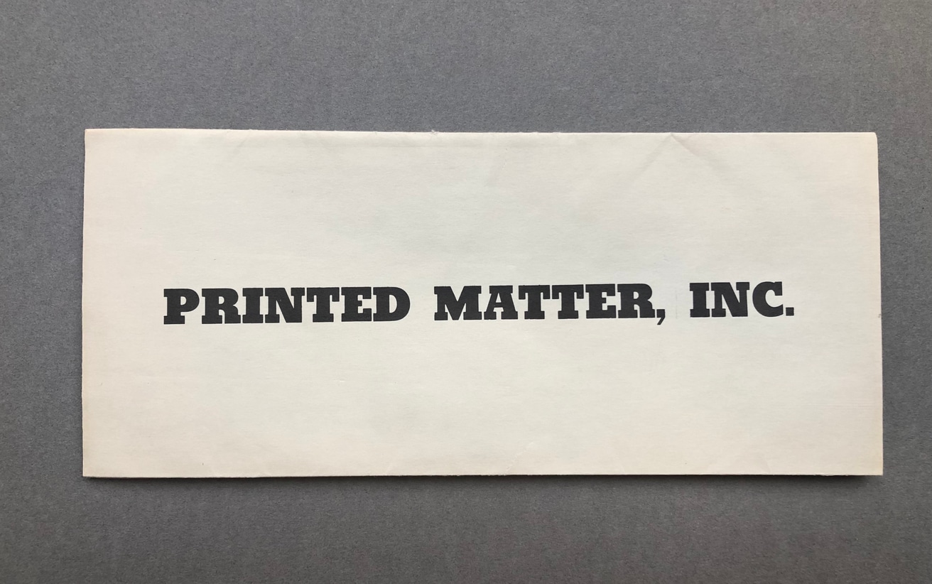 Printed Matter - Printed Matter 1977 Flyer - Printed Matter