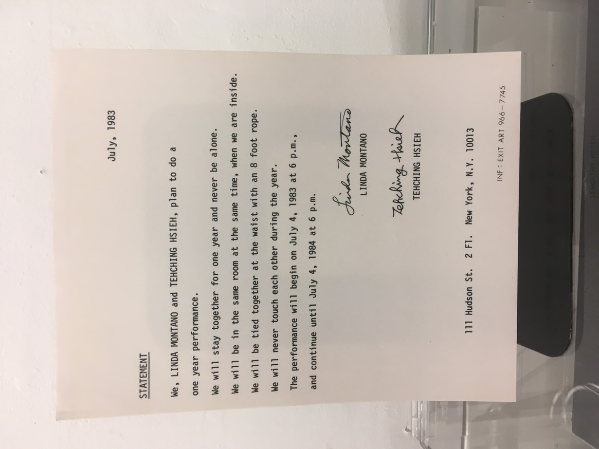 Linda Montano and Tehching Hsieh - Art/Life One Year Performance ...