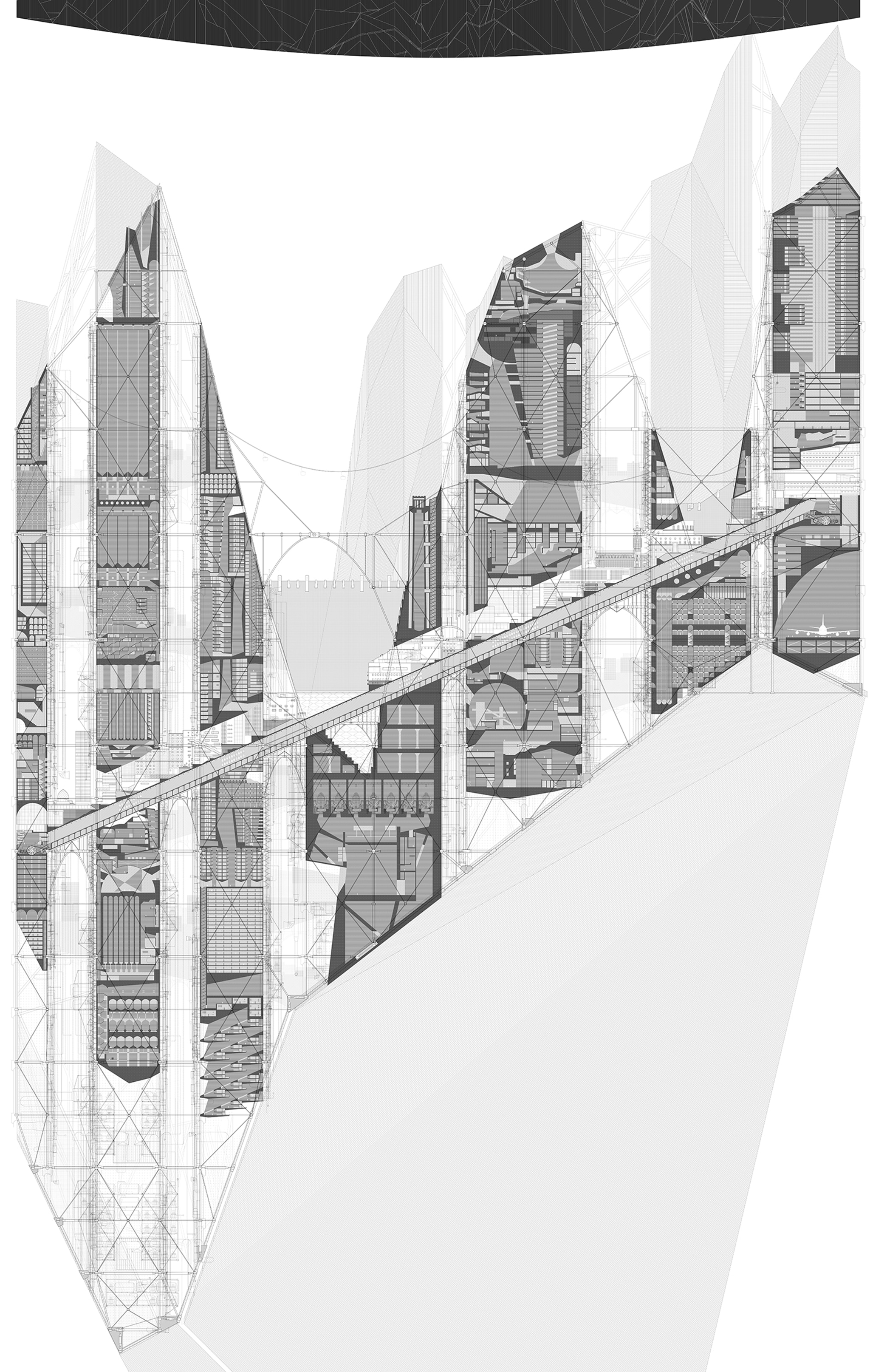 Collage Drawing - Columbia GSAPP