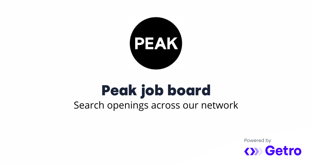 Jobs | Peak Job Board