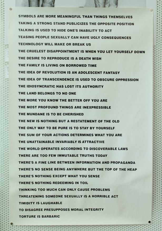 Jenny Holzer - Truisms, 1977 - 1979 - Printed Matter