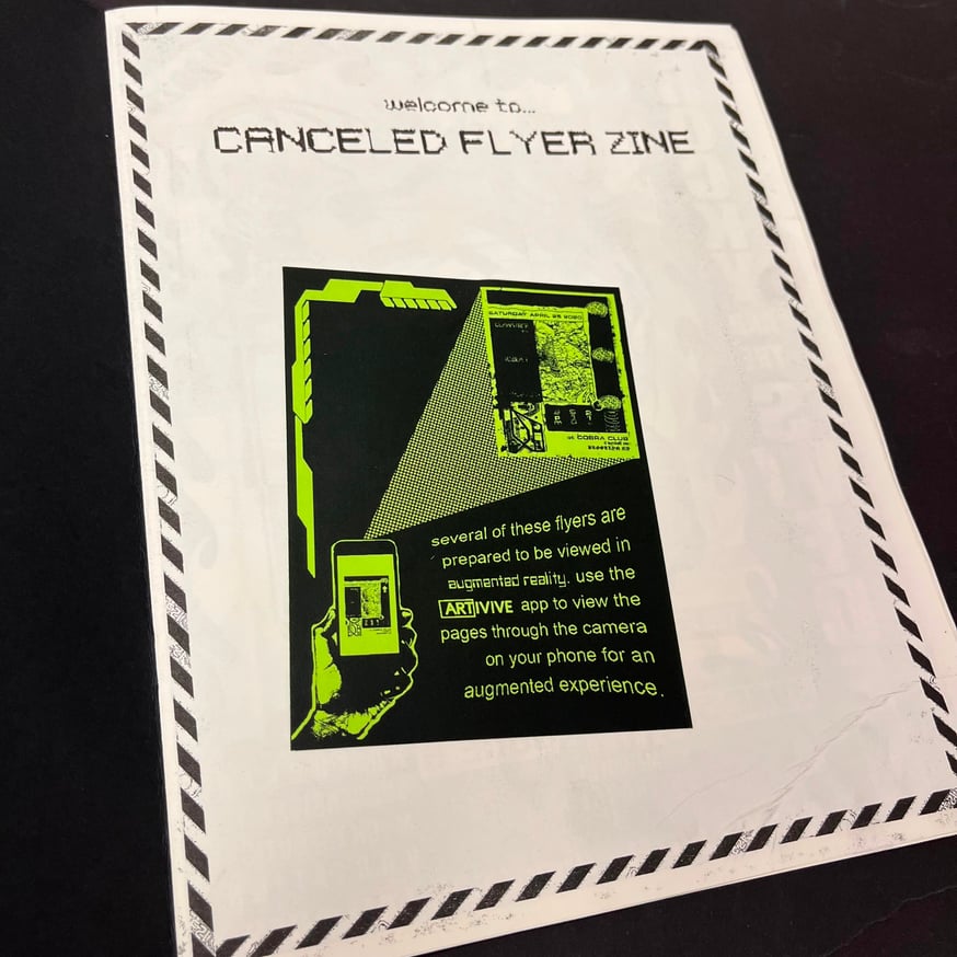 Joseph Boyd-Brent - Canceled Flyer Zine - Printed Matter