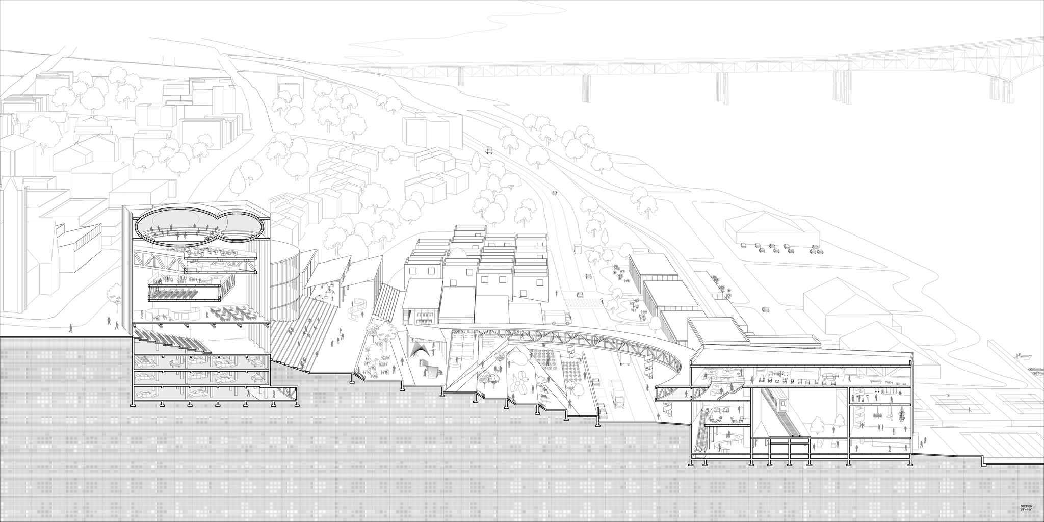 Section drawing - Columbia GSAPP