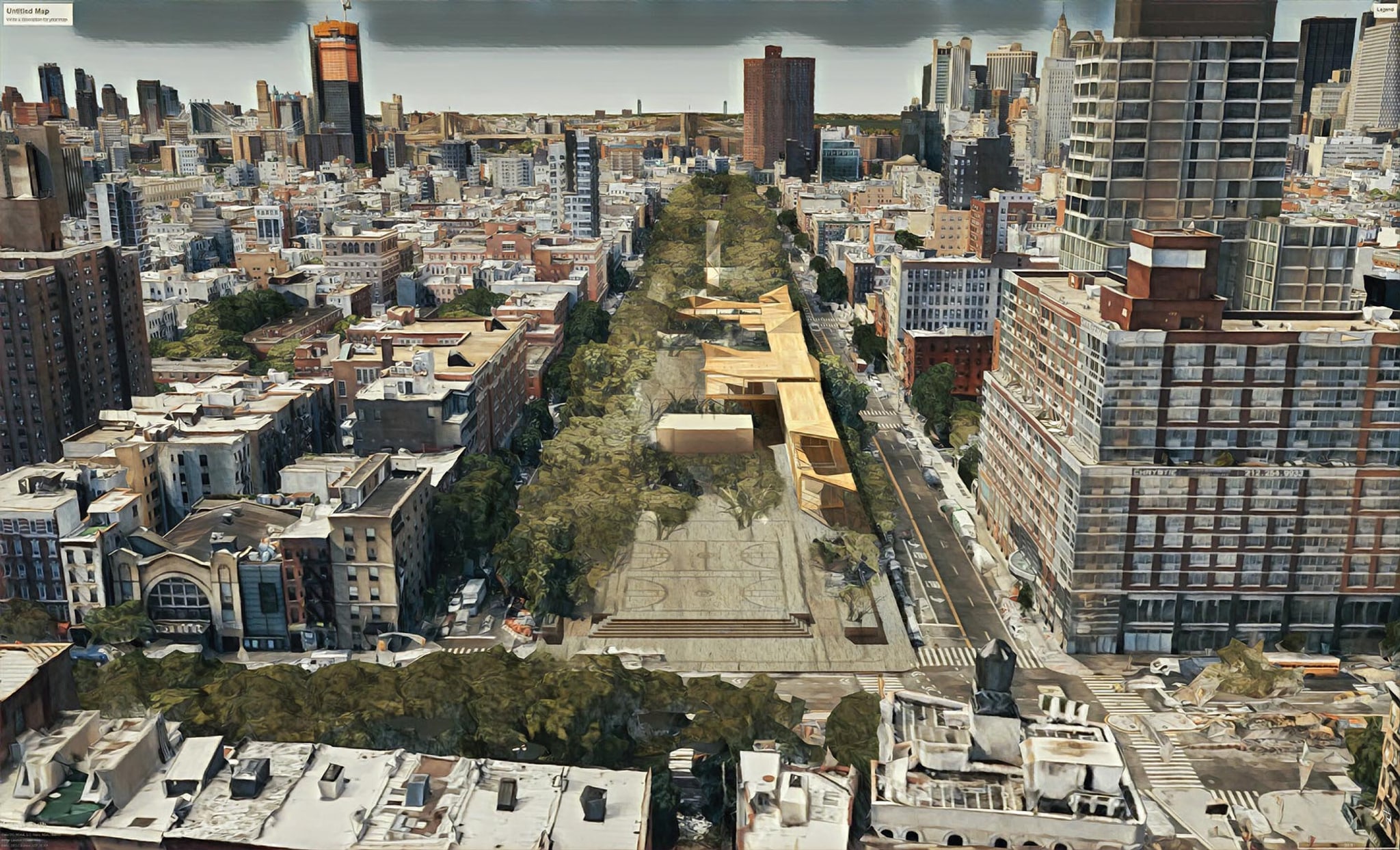 Collage Drawing - Columbia GSAPP