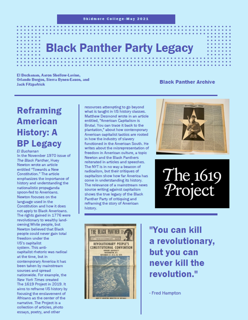 Black Panther Archive - Tang Teaching Museum