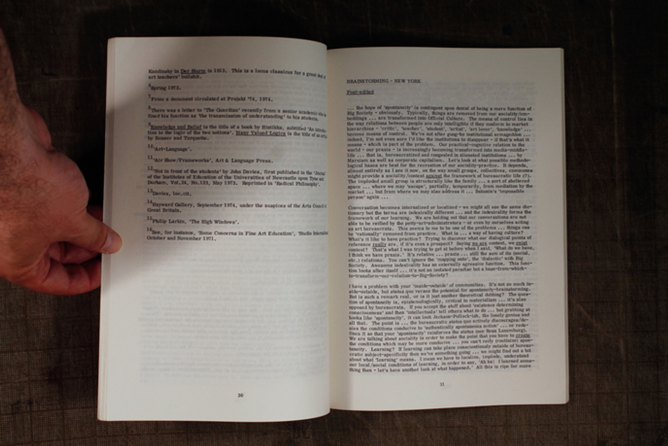 Art-Language, Terry Atkinson, Michael Baldwin, Ian Burn, Mel Ramsdem ...