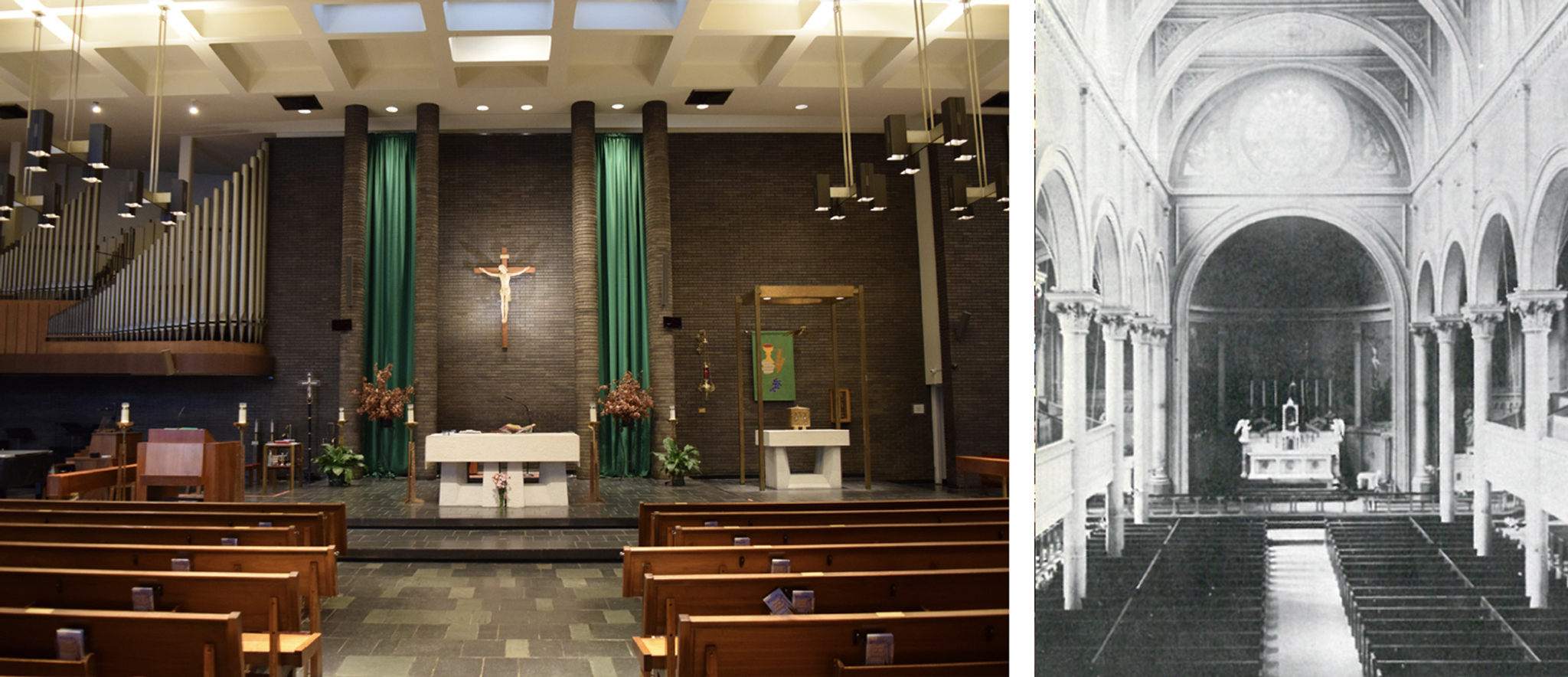 Roman Catholic Church of the Epiphany: Original and Present Interior ...