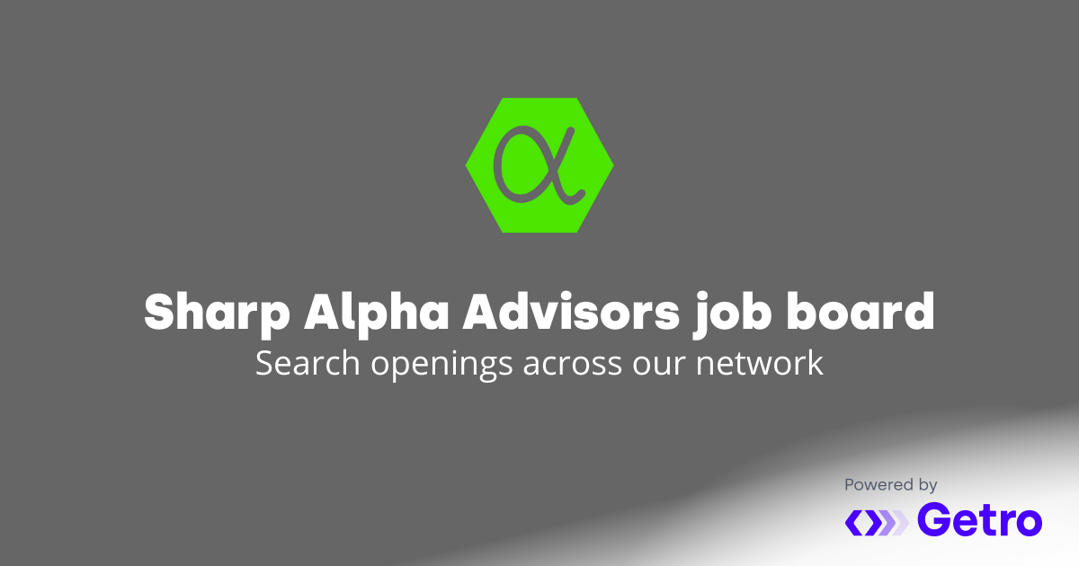 Jobs | Sharp Alpha Advisors Job Board