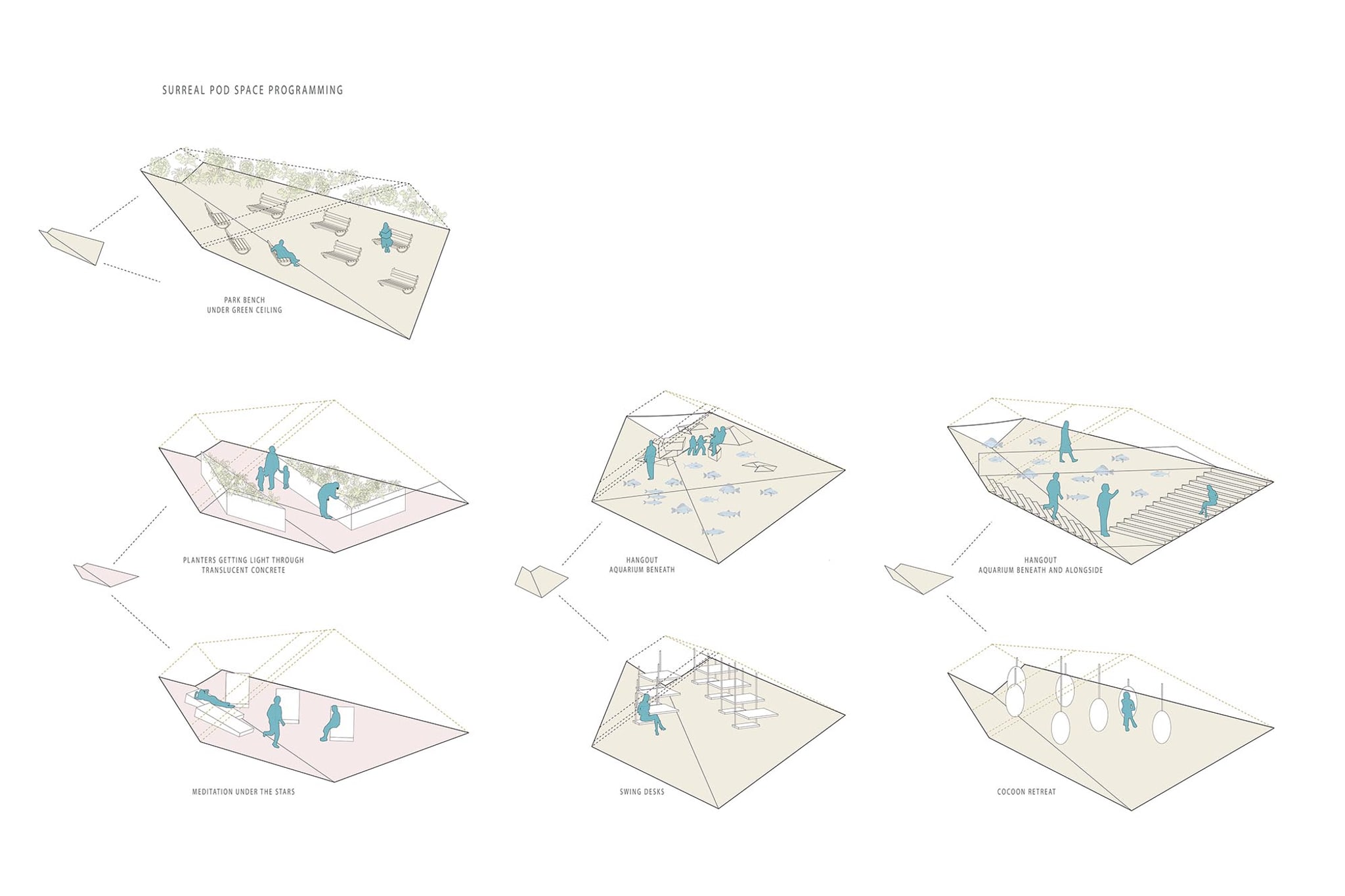 Surreal Typology Drawing - Columbia GSAPP