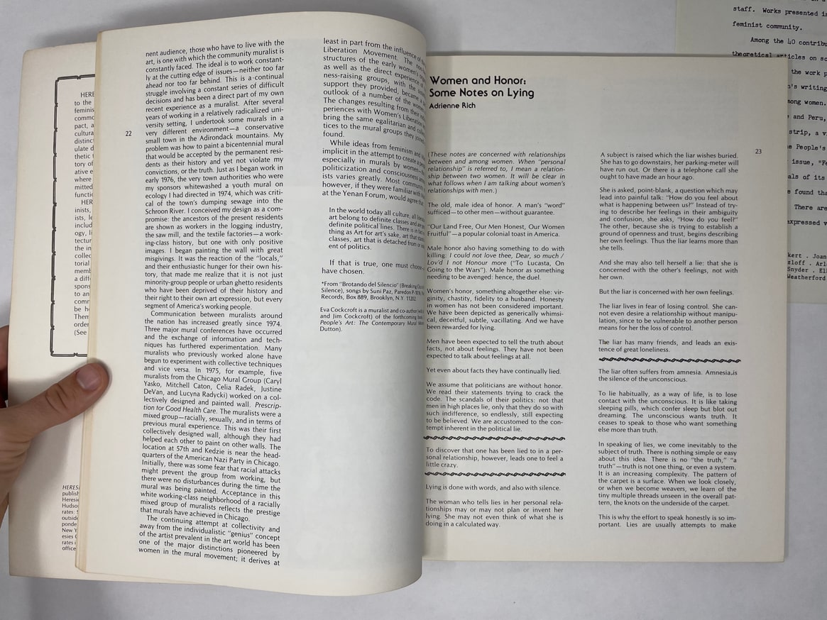 Heresies and Heresies Collective - Heresies #1 - Printed Matter