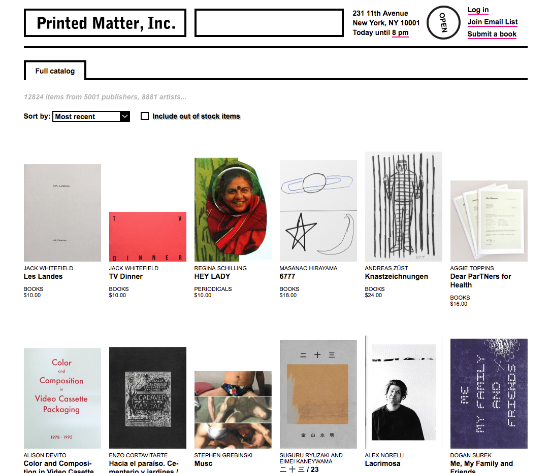 Bibliographic Services - Printed Matter