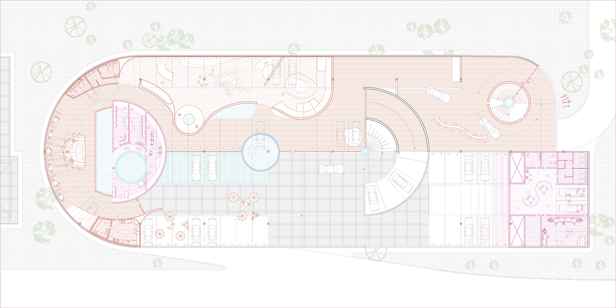 Building plan drawing - Columbia GSAPP