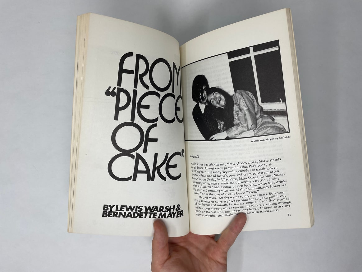 Unmuzzled Ox, John Cage, John Ashbery, Gary Snyder, Bernadette Mayer ...