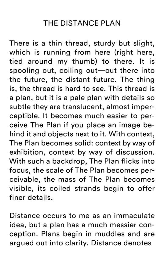 Amy Howden-Chapman and Abby Cunnane - The Distance Plan - Printed Matter