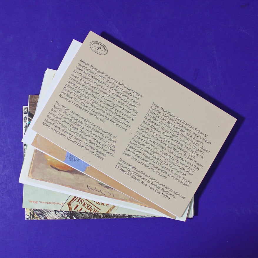 Artists Postcards Series I - Printed Matter