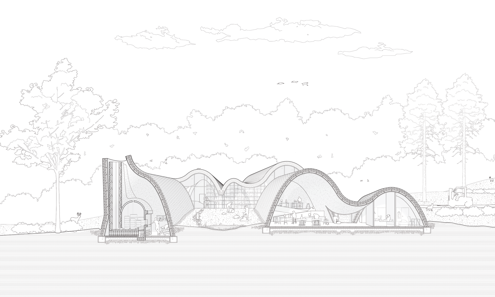 Section Drawing - Columbia GSAPP