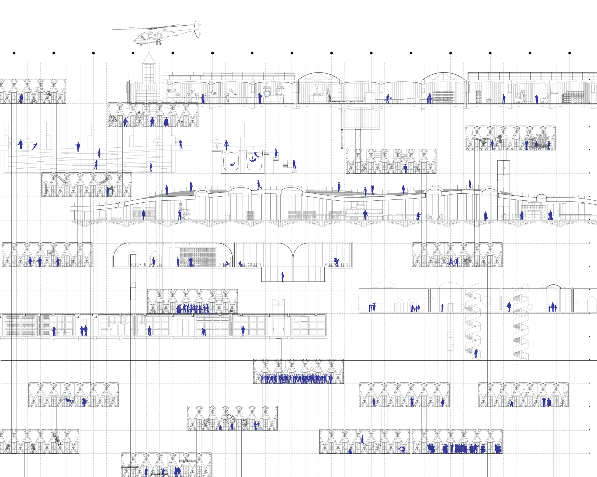 Section Drawing - Columbia GSAPP