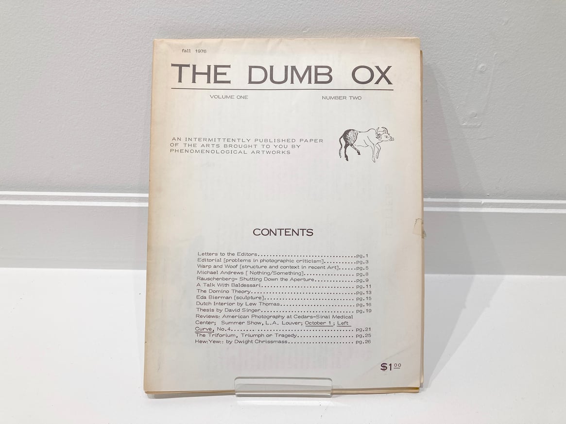 James Hugunin - The Dumb Ox - Printed Matter