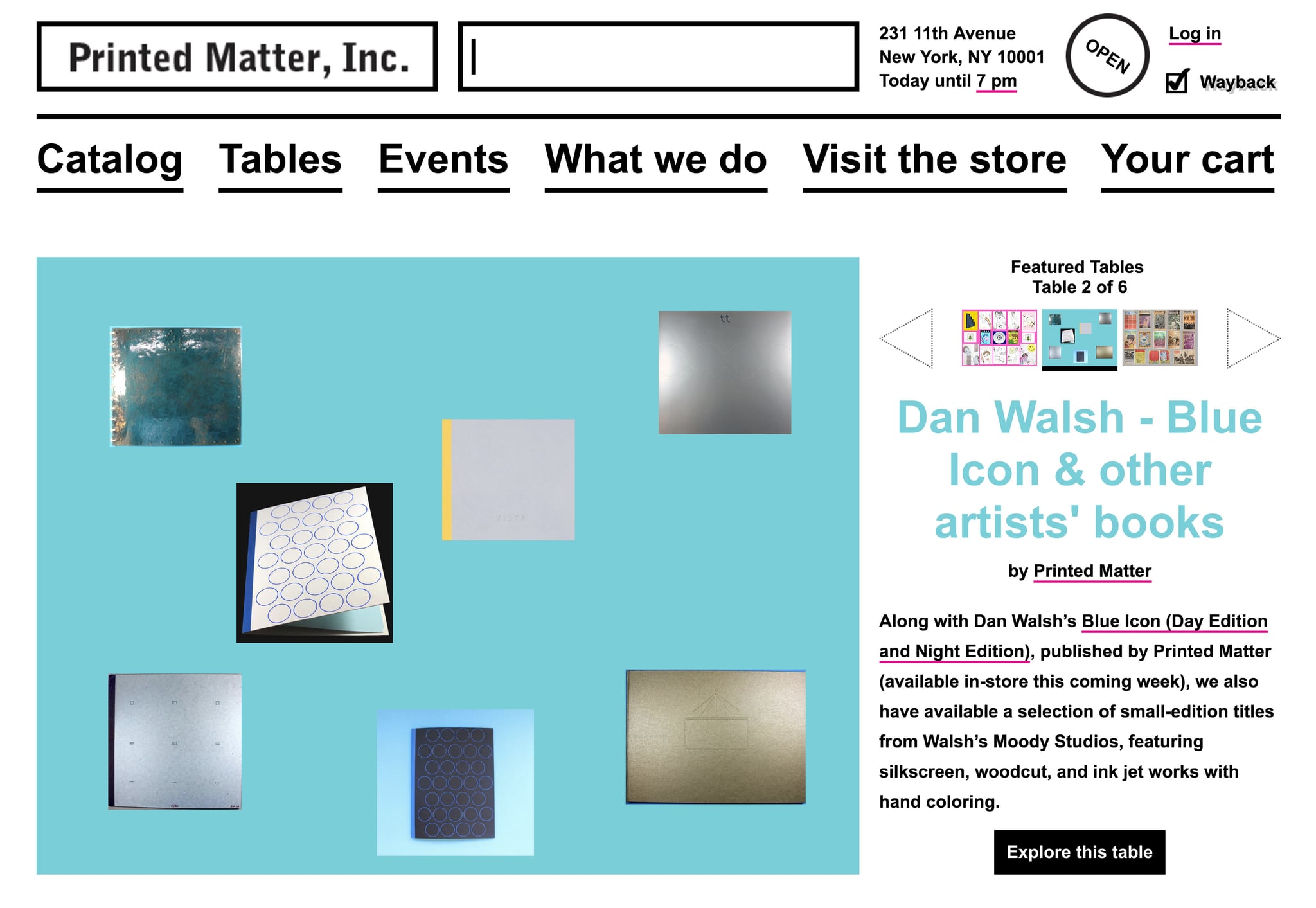 Printed Matter website - Linked by Air