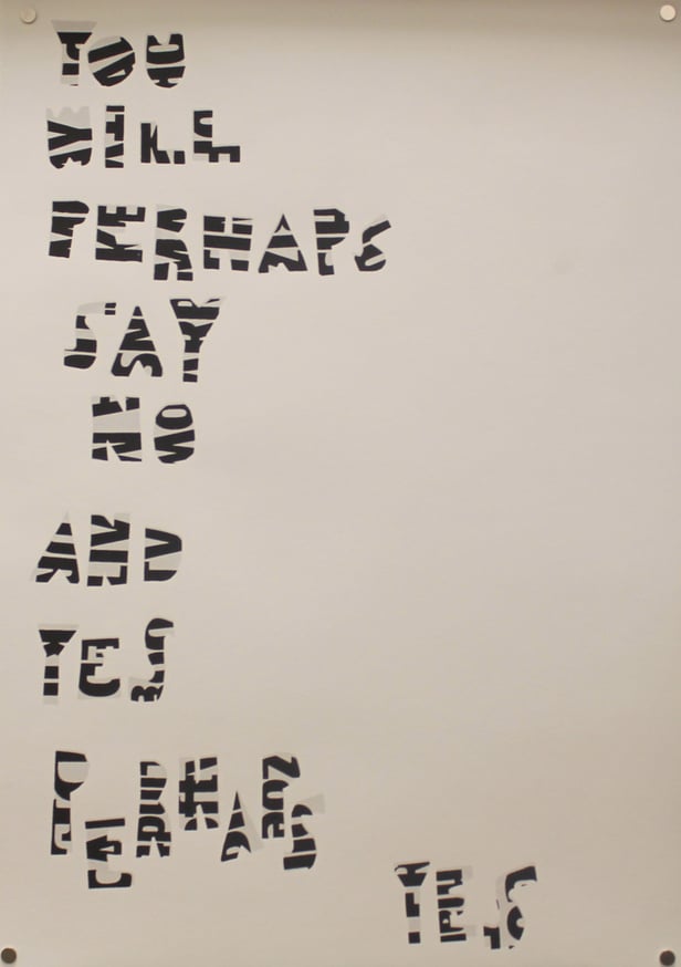 Eve Fowler - You Will Perhaps Say No and Yes Perhaps Yes - Printed Matter